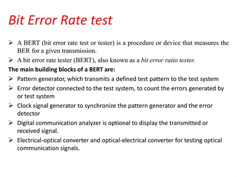 Bit Error Rate Pptx Computing Technology And Computing