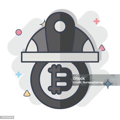 아이콘 비트 코인 마이너 모자 암호화 기호와 관련이 있습니다 만화 스타일 심플한 디자인 일러스트레이션 개념에 대한 스톡 벡터 아트 및 기타 이미지 Istock