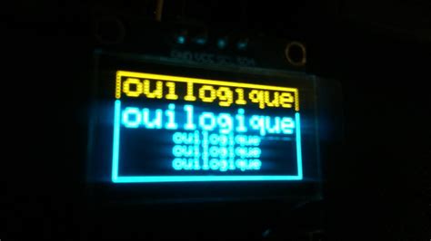 RESOLU Oled i c bicolore jaune bleu probleme afffichage partie jaune Français Arduino
