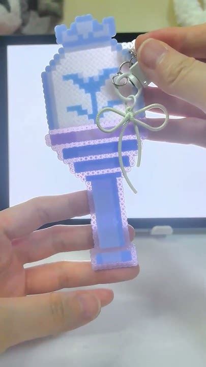 Ai 拼豆 Kpop＝完美适配！ Diy Illit Kpop Fusebeads 手工 拼豆 饰品 应援棒 韩流