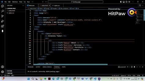 Hiteksha Thaker On Linkedin Codsoft Codsoftintern