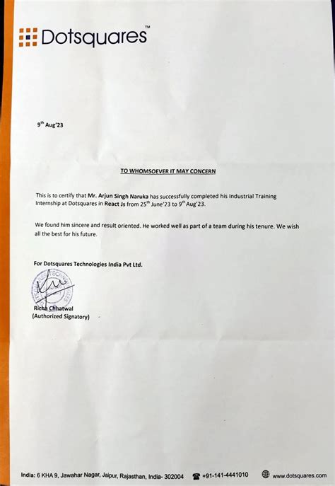 arjun singh naruka on linkedin internship reactjs dotsquares