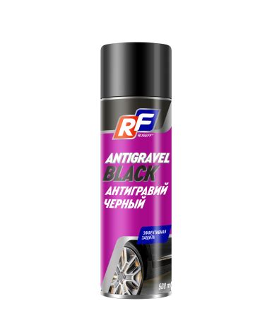 Антигравий черный RUSEFF 25361N - антикор аэрозоль в баллончиках для авто