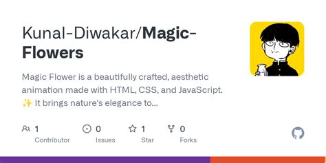 Github Kunal Diwakarmagic Flowers Magic Flower Is A Beautifully