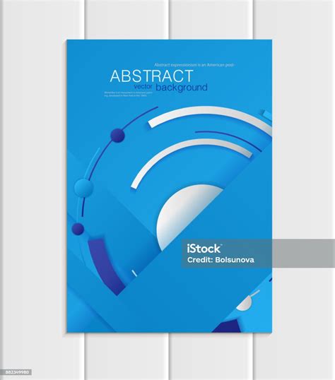 벡터 블루 브로셔 A5 또는 A4 형식 소재 디자인 요소 기업 스타일 개념에 대한 스톡 벡터 아트 및 기타 이미지 개념 개념 기호 개선 Istock