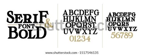 벡터 강한 글꼴 그림세련된 우아한 굵은 스톡 벡터로열티 프리 1517546135