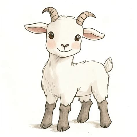 優しい笑顔の子ヤギ｜ai百科「シンテリ」で調べる語句・イラスト