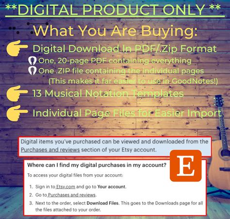 Printable Notation Paper Sheet Bundle Blank Sheets 13 Guitar Bass