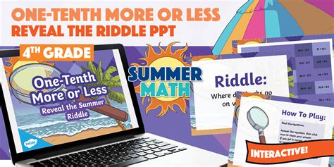 Decimals One Tenth More Or Less Riddle Powerpoint Twinkl