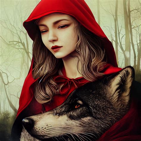 Little Red And Her Faithful Wolf By Purplerhino On Deviantart