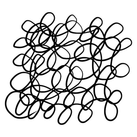 Premium Vector Curly Abstract Texture Hand Drawn Scribble Shape