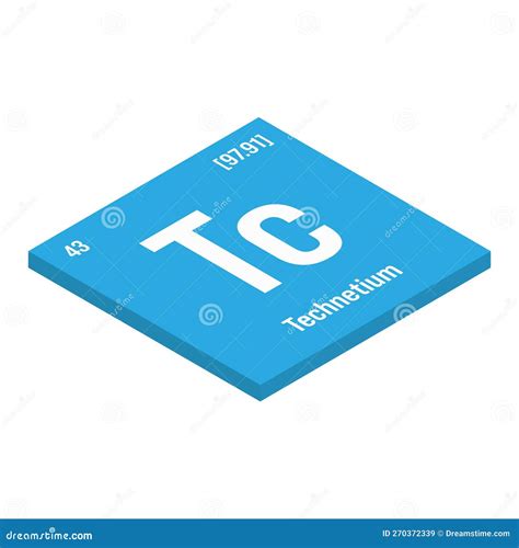 Technetium Tc Periodic Table Element Stock Image Technetium Tc Periodic Table Element Stock Image