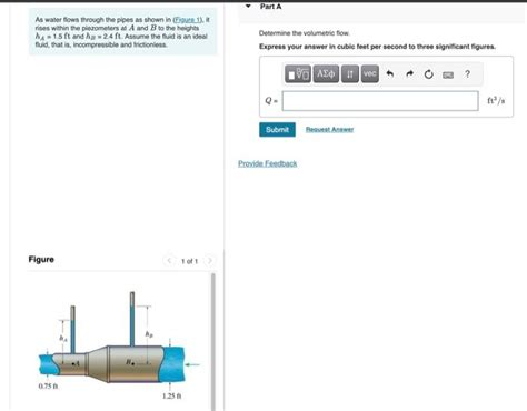 Solved As Water Flows Through The Pipes As Shown In Figure