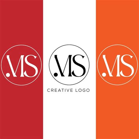 Premium Vector Ms Initial Letter Logo Design