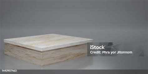 회색 또는 은색 검은색 바탕에 흰색 대리석으로 만든 3d 렌더링 큐브 연단 제품을 보여주기 위한 빈 디스플레이 또는 클린룸 텍스트를 위한 복사 공간이 있는 연단을 위한