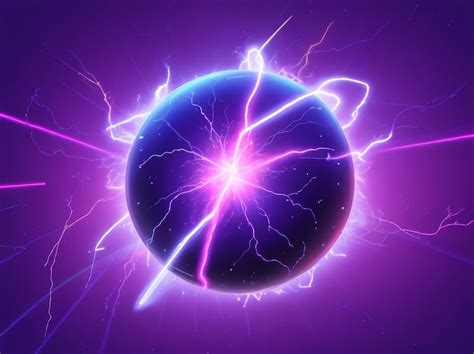 Premium Photo Dynamic Energy Burst Realistic Circle Electric Bolt