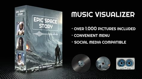 Vinyl Record Music Visualizer Product Promo Ft Audio Visualiser And Music Visualizer Envato