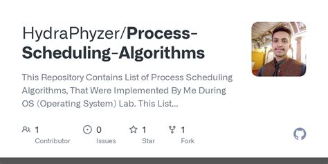 Github Hydraphyzerprocess Scheduling Algorithms This Repository Contains List Of Process