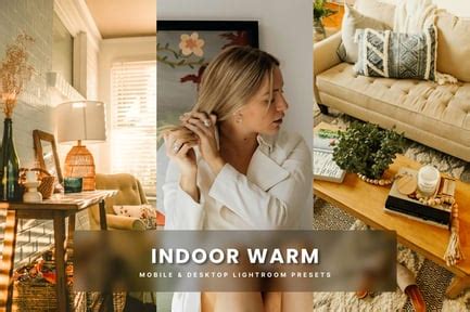 Indoor Warm Lightroom Presets Actions And Presets Including Indoor