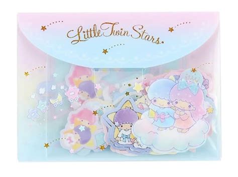 Little Twin Stars Sticker Set In Plastic Case Katzwhiskas