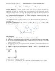 Chapter 2 Network Models Shortest Path Problems Pdf UDPL 2273 UDPS