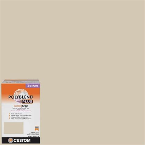 Custom Building Products Sanded Grout Polyblend Plus 382 Bone 7 Lb