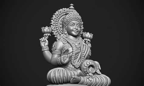 Laxmi Jee Idol 3d Model 3d Printable Cgtrader