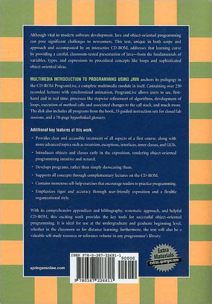 Multimedia Introduction To Programming Using Java By David Gries Paul Gries Paperback Barnes