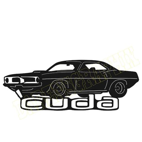 Dxf Plasma Files 1970 Cuda Etsy