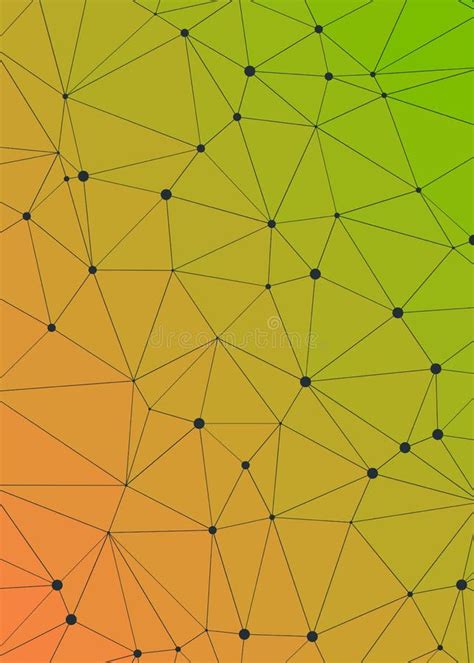 Abstract Low Polygon Gradient Generative Art Background Illustration Stock Vector Illustration