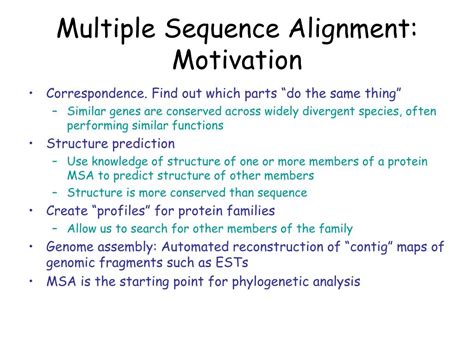 PPT Multiple Sequence Alignment PowerPoint Presentation Free Download ID