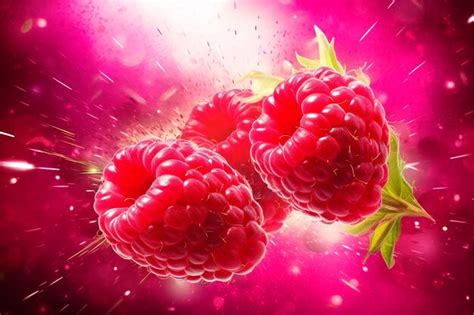 Premium Photo Electric Raspberry Red Background For Youthful Energy