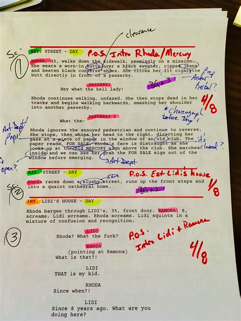 Script Breakdown Template