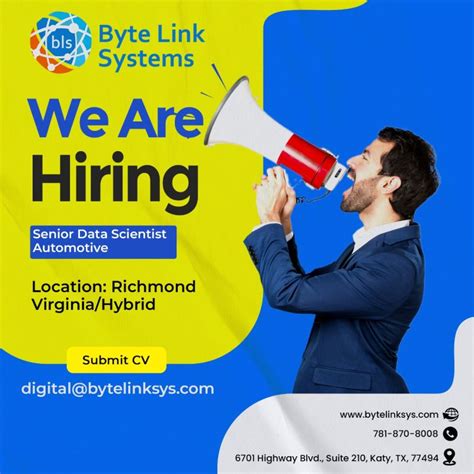 Bytelink Bytelinksystem Hiring Hiring Datascientist… Byte Link Systems Inc