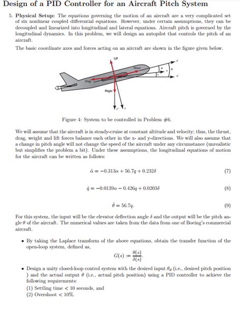 Design Of A Pid Controller For An Aircraft Pitch