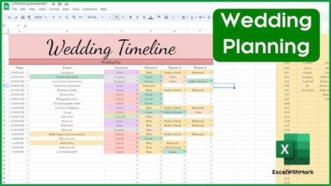 Free Wedding Planning Spreadsheet Template