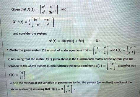 Solved Given That Xt Le And 3e Je X And Consider The