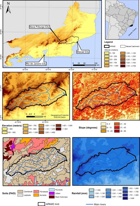 Attributes Of The Physical Geography Of Macaé Catchment Download