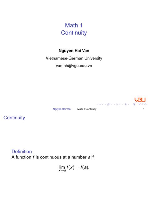 Lecture 5 Continuity Pdf