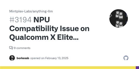 Npu Compatibility Issue On Qualcomm X Elite Surface Laptop 7 And Asus Vivobook S 15 · Issue
