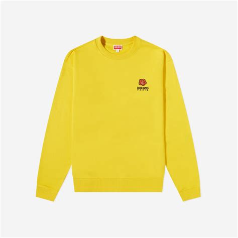 겐조 보케 플라워 크레스트 스웨트셔츠 골든 옐로우 Kenzo Kream