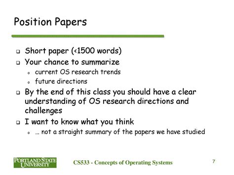 cs533 concepts of operating systems class 1 ppt download