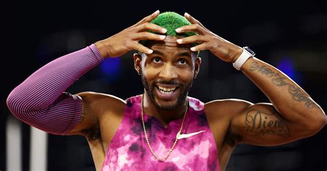 Kyree King And His Green Hair Ready To Take On Noah Lyles At U S Olympic Team Trials