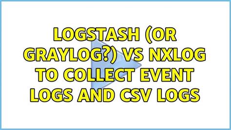 Graylog2 Vs Logstash