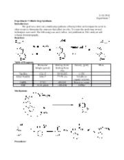 Exp 7 Multi Step Synthesis 11 11 2012 Experiment 7 Experiment 7 Multi Step Synthesis
