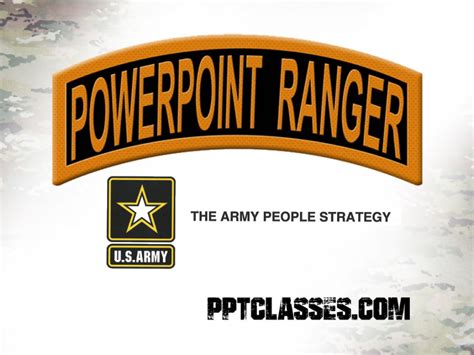 What About The Army People Strategy Powerpoint Ranger Pre Made Military Ppt Classes