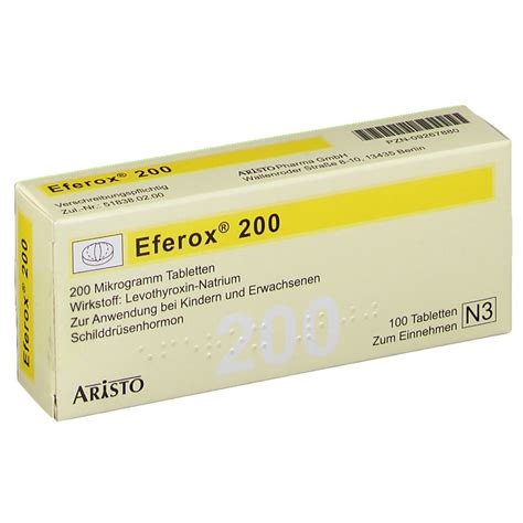 Eferox® 200 µg 100 St Mit Dem E Rezept Kaufen Shop Apotheke