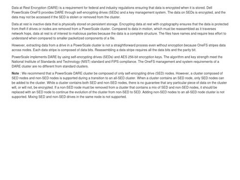 Overview Dell Powerscale Onefs Security Considerations Dell