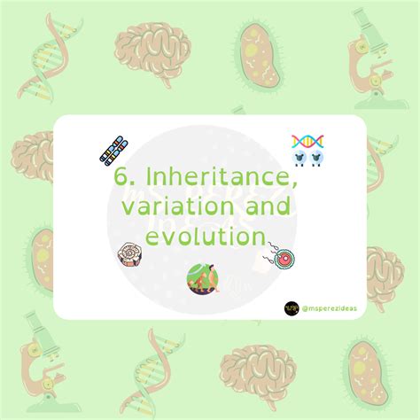 Unit Cover 6 Inheritance Variation And Evolution Teaching Resources