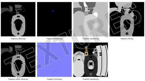 Ts Biometrics Fingerlock Biometric Door Lock 3d Model 29 3ds Blend
